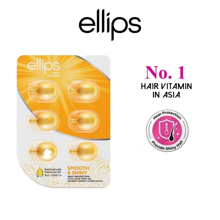 Ellips Hair Vitamin (Bundle of 2) - Moroccan Smooth & Shiny - 2 x 6 ...