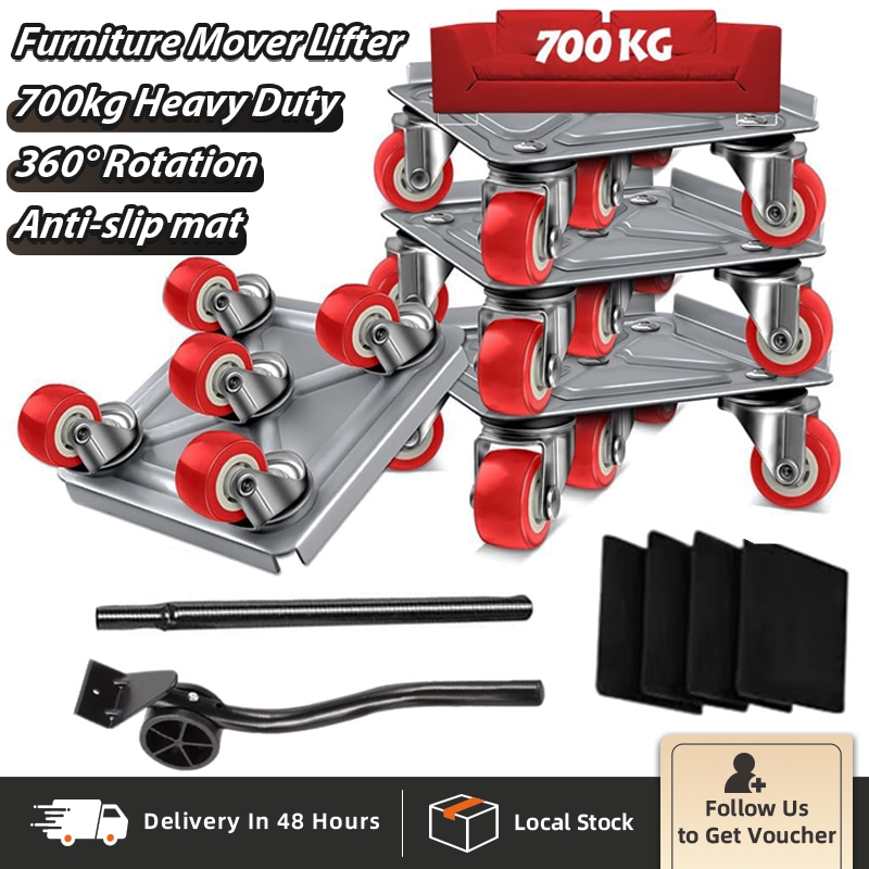 5-Wheel Furniture Mover Tools 360° rotation Furniture Lifter Mover Set ...