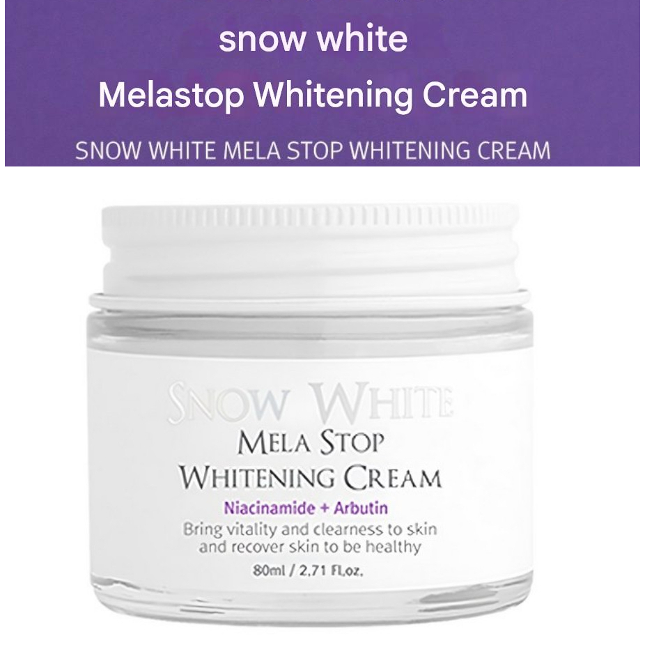 Beauty Recipe Snow White Mela Stop Whitening Cream, 80ml - Dark Spot ...
