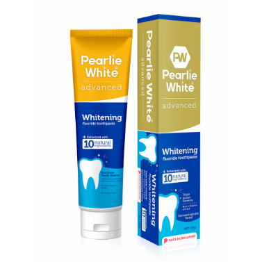 Pearlie White Advanced Whitening Fluoride Toothpaste 130g | Shopee ...