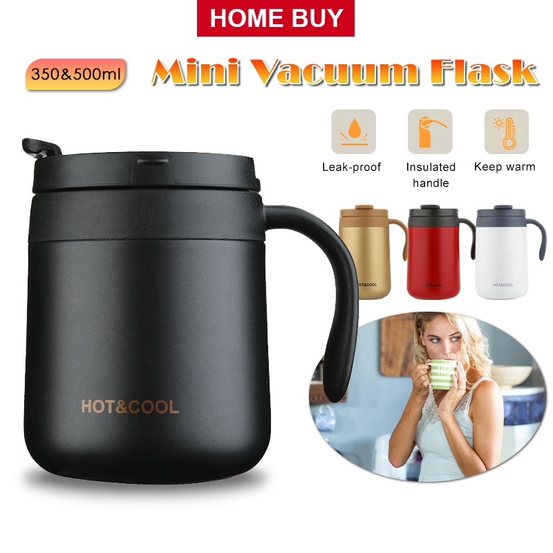 350/500ml Stainless Steel Coffee Mug Vacuum Insulation Cup Coffee ...
