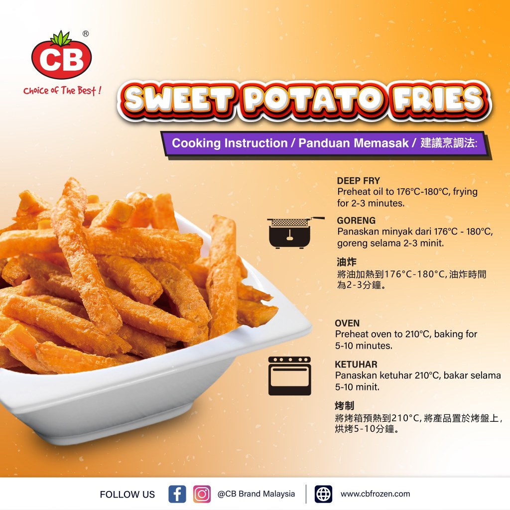 CB Sweet Potato Fries (400g) – Extra Crunchy & Delicious | Shopee Singapore