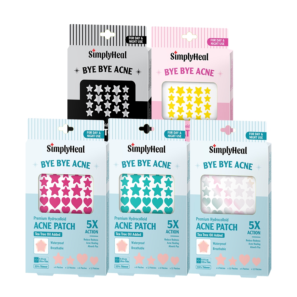 SimplyHeal Day & Night Premium Hydrocolloid Acne Patch (Stars / Glow in the dark) | Shopee Singapore