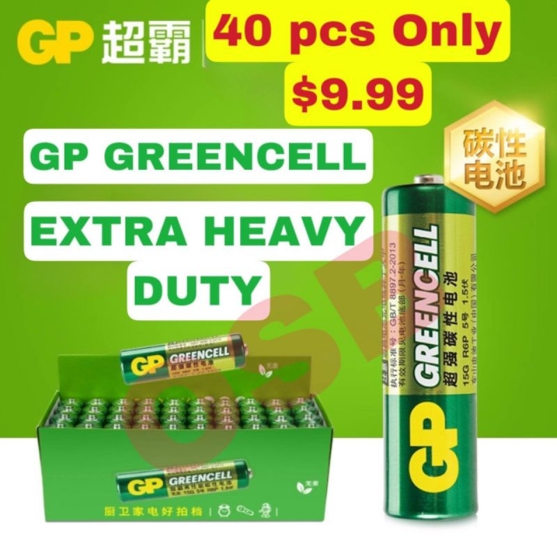 GP ULTRA GREENCELL / AKALINE / SUPERCELL $9.99 40 Pcs / BOX AA / AAA ...