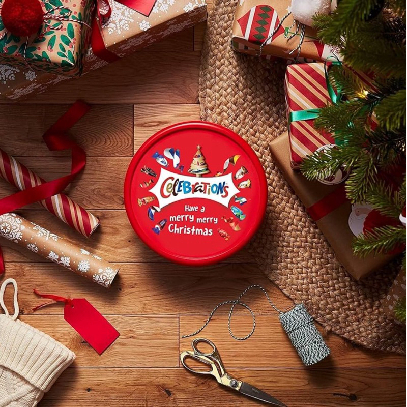 Celebrations Milk Chocolate Tub 550g Gift Box Christmas Gift Box ...
