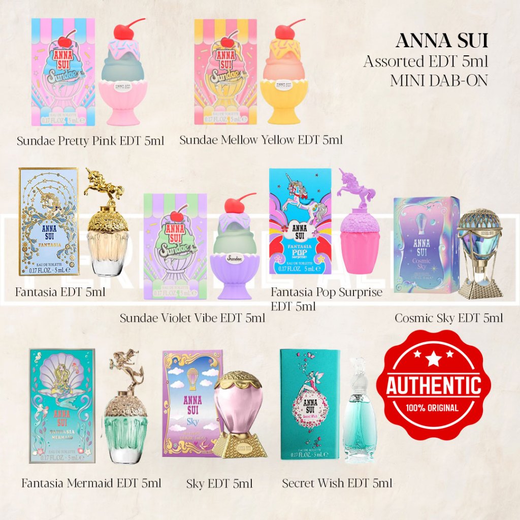 [PERFUME ALLEY] ANNA SUI ASSORTED MINIATURES PERFUME EDT 5ML | Shopee Singapore