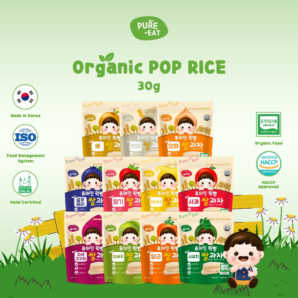 Naebro Pure-Eat (Halal) CLEARANCE SALE Organic Pop Rice Cracker 30g ...