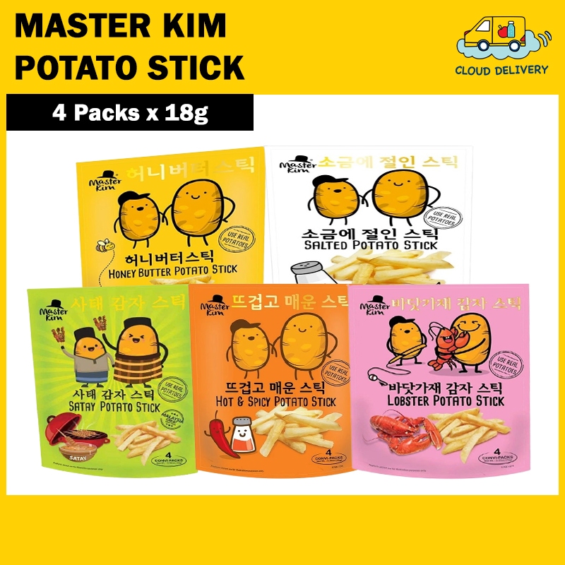Master Kim Potato Stick (4 x 18g) | Shopee Singapore