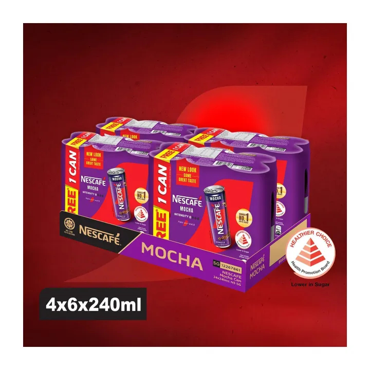 Nescafe Mocha Can 4(6X240Ml) - Carton (5+1) | Shopee Singapore