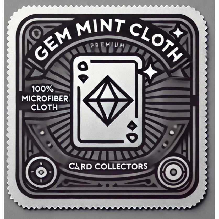 Gem Mint Card Cleaning Cloth - 100% Microfiber for Trading Cards (8x6 ...