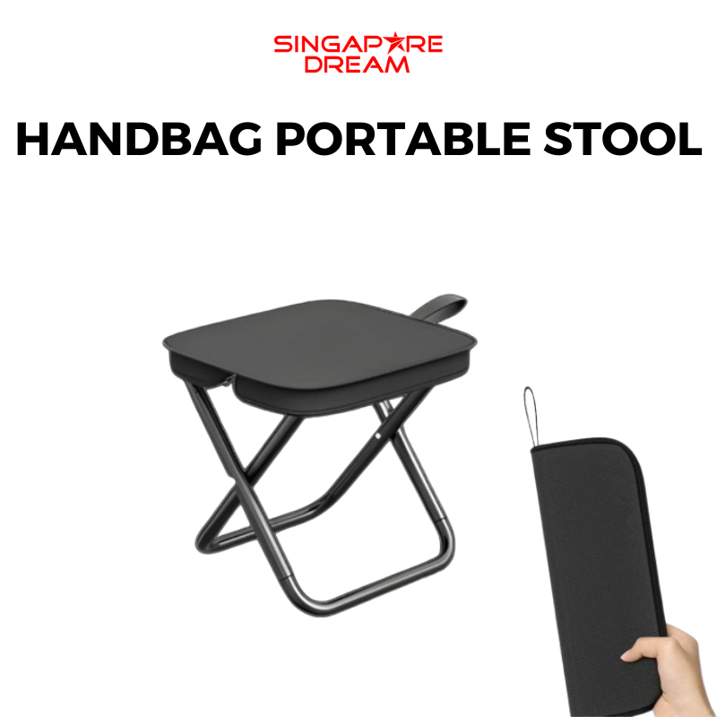 [SG Seller] Outdoor Foldable Stool – Compact Telescopic Handbag Chair ...