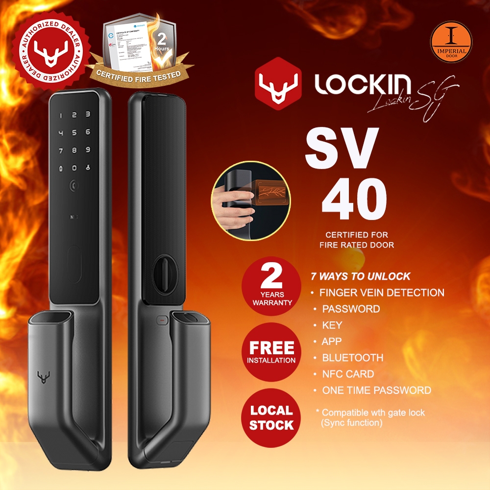 Lockin SV40 Digital Lock For Wooden Door - Imperial Door | Shopee Singapore