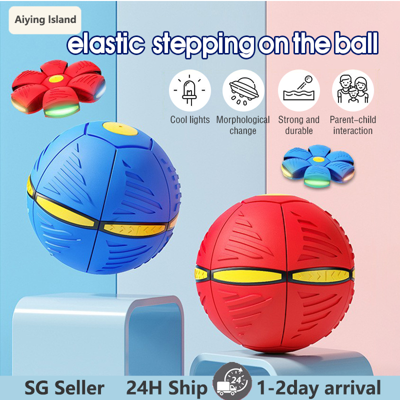 【SG】Magic UFO Ball Outdoor Frisbee Ball Flying Saucer Ball Bounce Ball ...