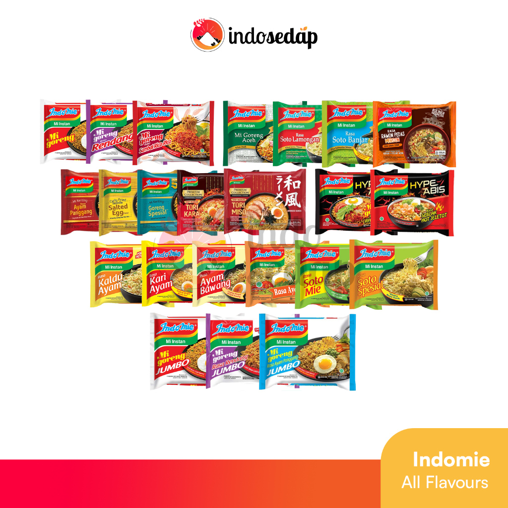 Indomie All Flavors Instant Noodle (Minimum 10 pcs) | Shopee Singapore
