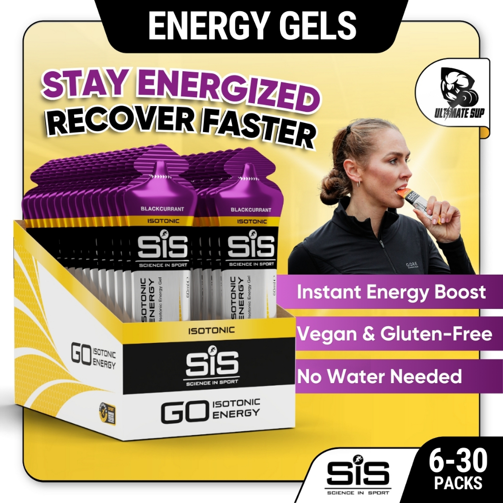 Science In Sport GO Isotonic Energy Gels, Running Gels with 22 g ...