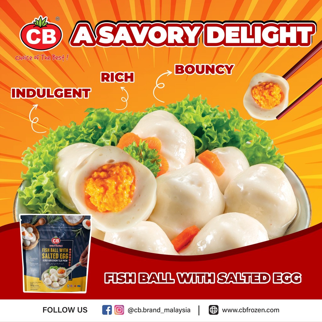 CB Fish Ball with Salted Egg (15pcs ± 300g) – A Perfect Fusion of ...