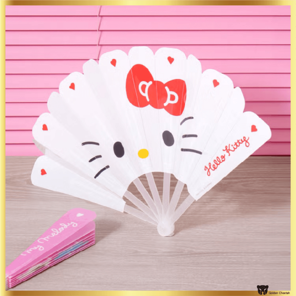 Sanrio Foldable Hand Fan Pocket-Size Breeze Hello Kitty My Melody ...