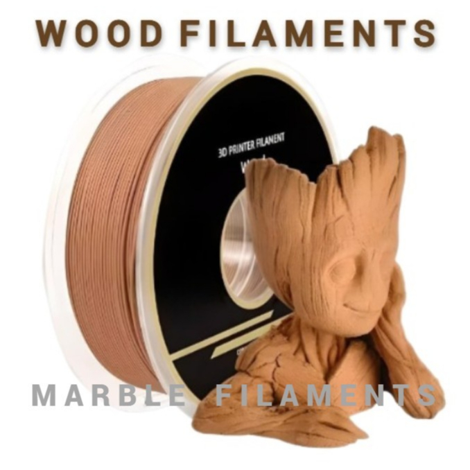 Wood PLA Filament / Marble PLA Filament 3d Printer 1kg 1.75mm (Local ...