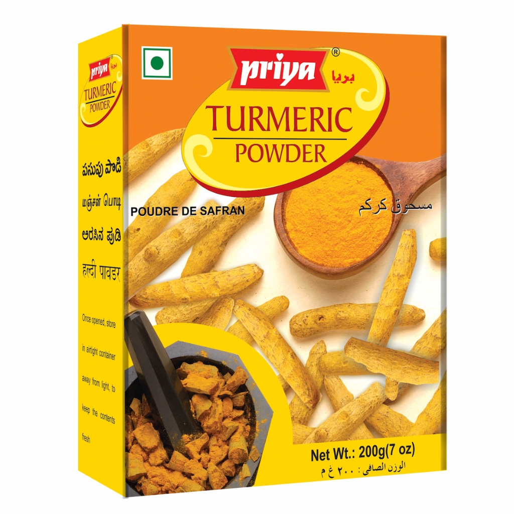 PRIYA TURMERIC POWDER BOX 200GM-Expiry Date Aug 2025 | Shopee Singapore