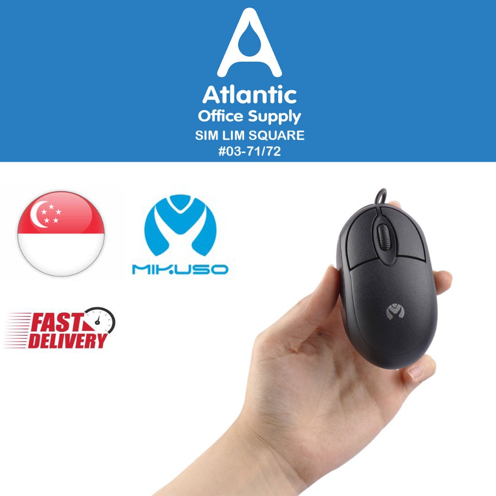 [SG LOCAL STOCK] USB Wired Optical Mouse Mikuso MOS-015U Mouse | Shopee ...