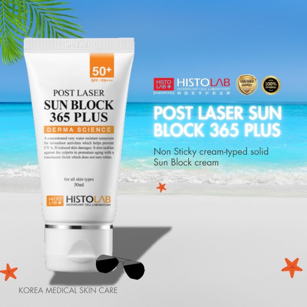 HISTOLAB sg official Post Laser Sun Block 365 Plus Non Sticky cream ...