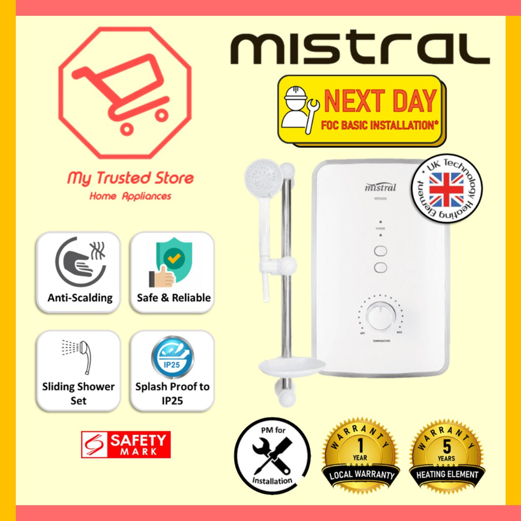 🛠️FOC Basic Replacement Installation🛠️ Mistral Instant Shower Heater ...