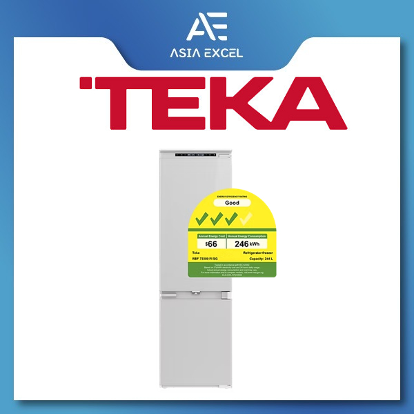 TEKA RBF 73380 FI EU 244L BUILT-IN NO FROST COMBI REFRIGERATOR WITH ...
