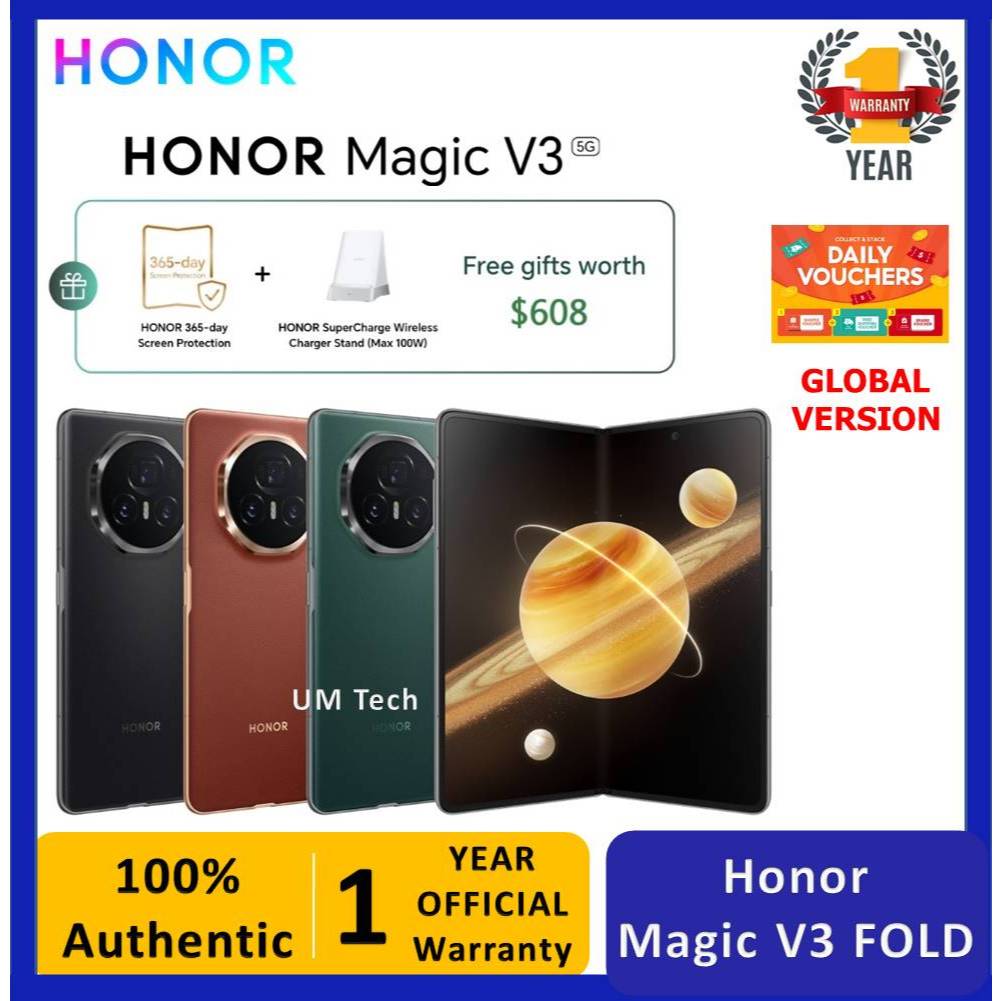 HONOR Magic V3 Fold 5G | 12GB 512GB | Local Set with 1 Honor Official ...