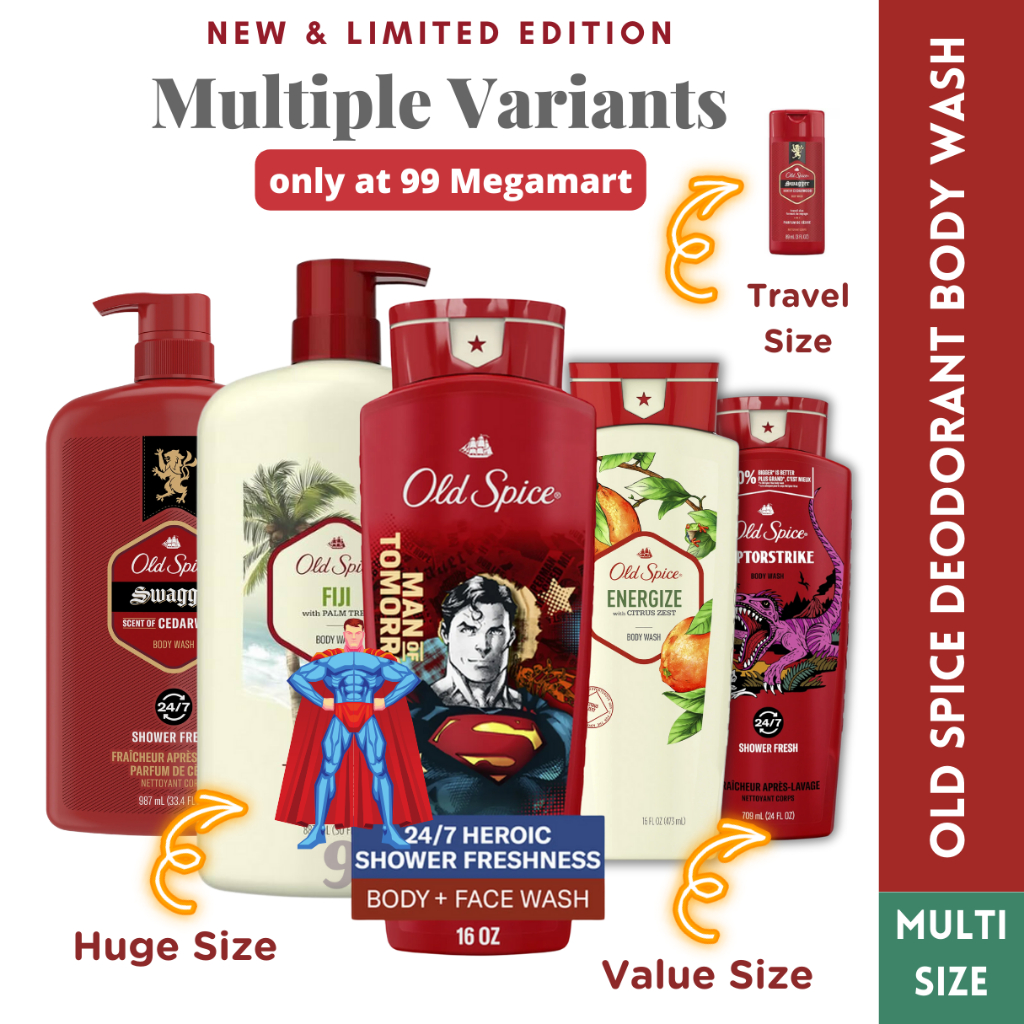 Old Spice Premium Deodorant Fresh Body Wash Shampoo Men Conditioner NEW ...