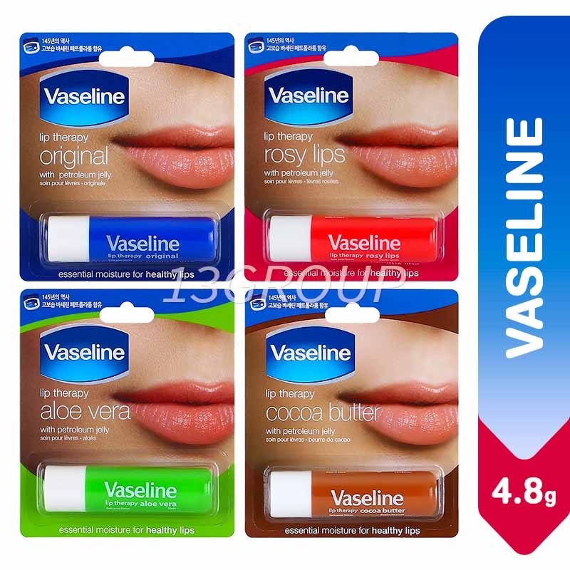 Vaseline Lip Therapy Stick Chapstick / Intensive Moisturising Lip Balm ...