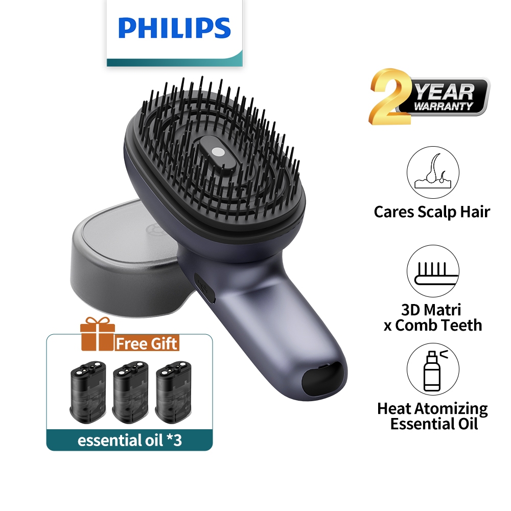 Philips Smart Head Massage Comb Head Massager Scalp Hair Care Comb Anti ...