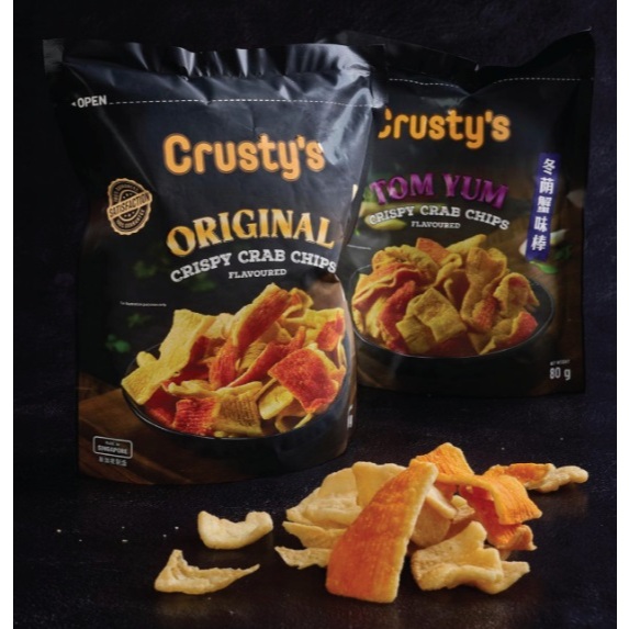 BUY 1 FREE 1 - CRUSTY'S CRISPY CRAB CHIP (ORIGINAL/TRUFFLE/TOM YUM) CNY ...