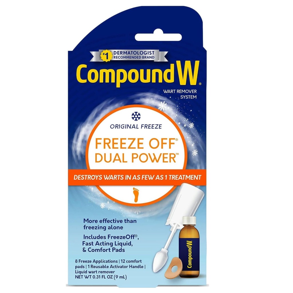 Compound W 2 in 1 Dual Power Treatment Kit for Large Common & Plantar ...
