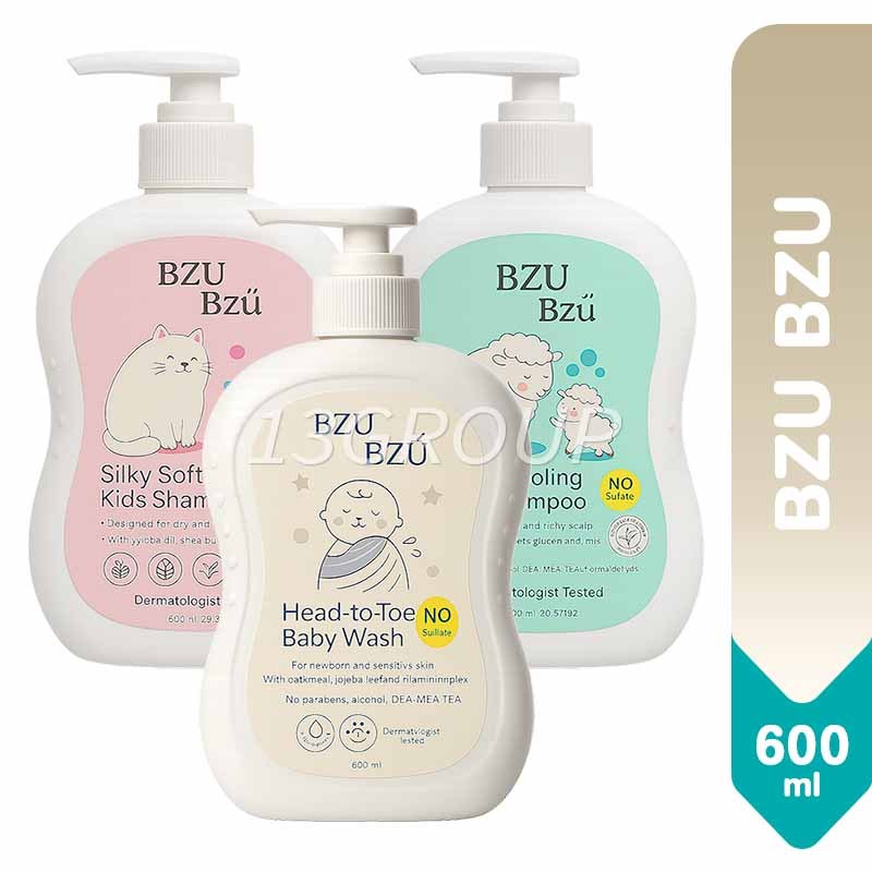 Bzu Bzu Fresh Cooling / Silky Soft Kids Shampoo / Head-To-Toe Baby Wash ...