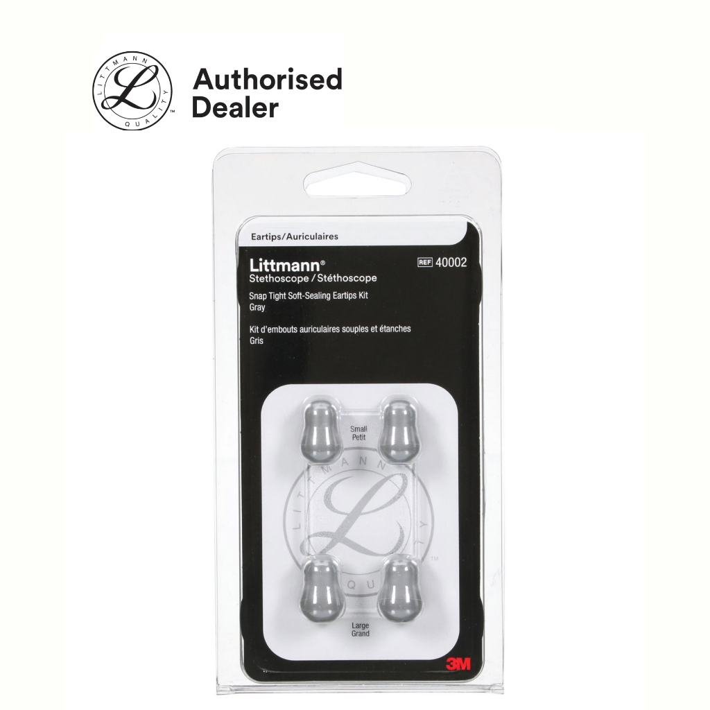 3M Littmann 40002 Stethoscope Spare Parts Kit, Snap Tight Soft-Sealing ...