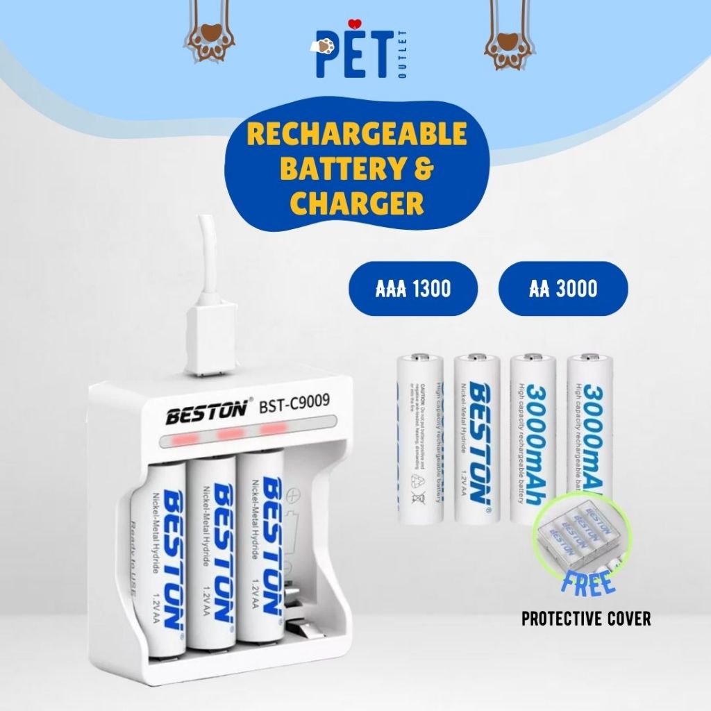 Beston AA AAA Rechargeable Battery Pack / 4/8 - Slot Rechargeable ...