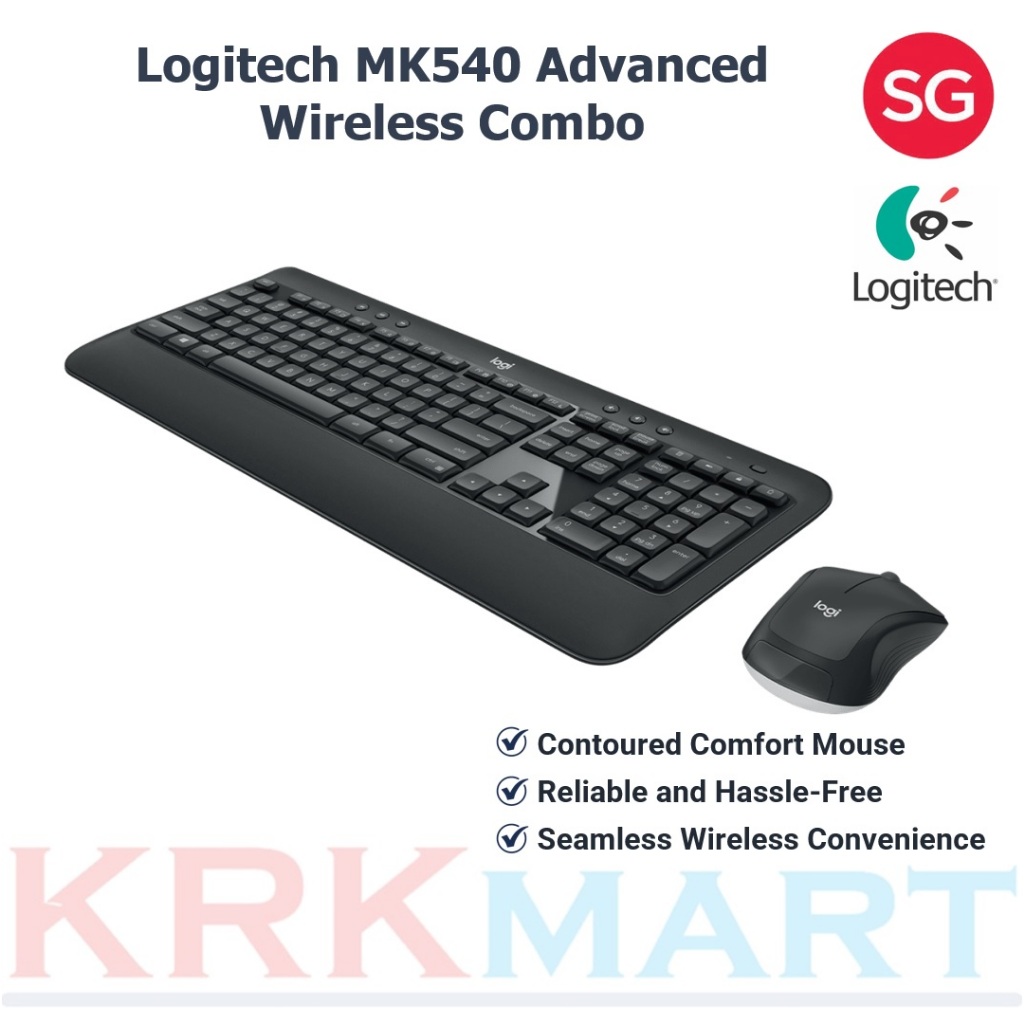 Logitech MK540 Advanced Wireless Combo (1 Year Logitech Warranty ...