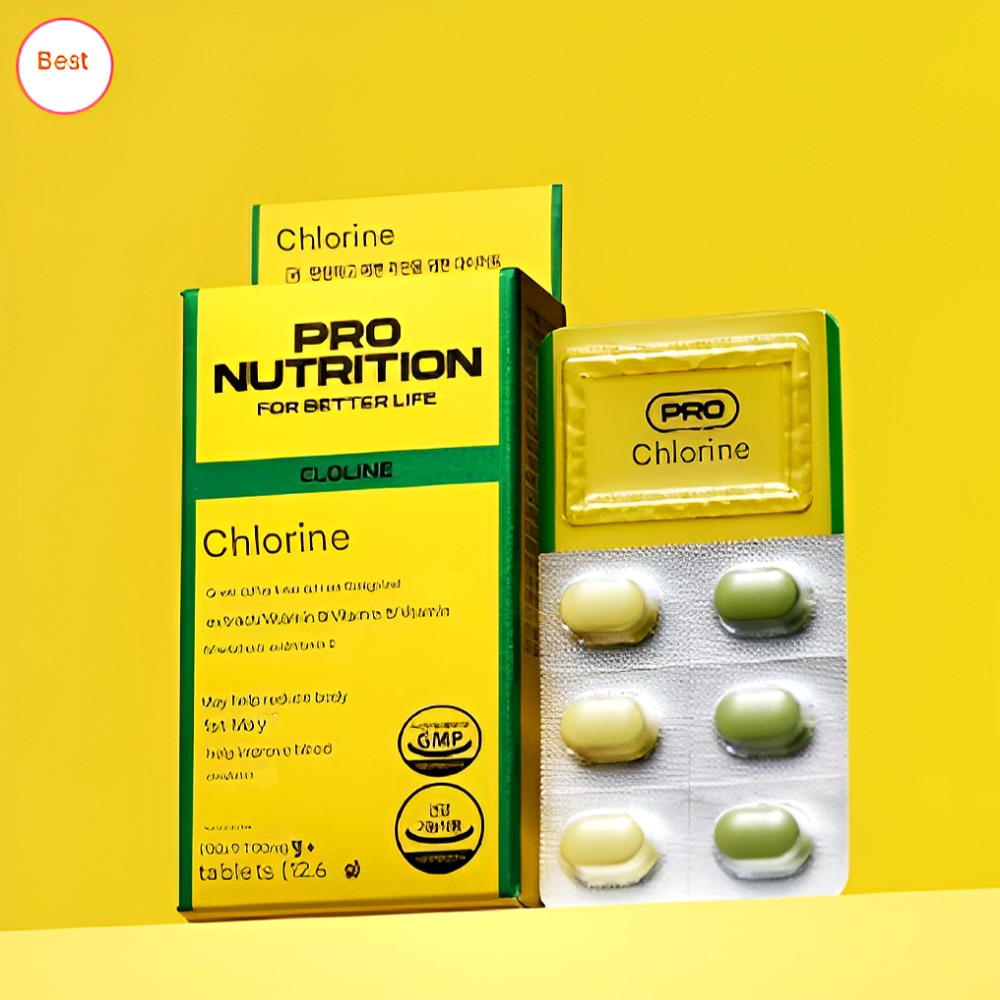Pronutrition Chlorine 700mg*9 tablets + 9 tablets Reduce body fat ...