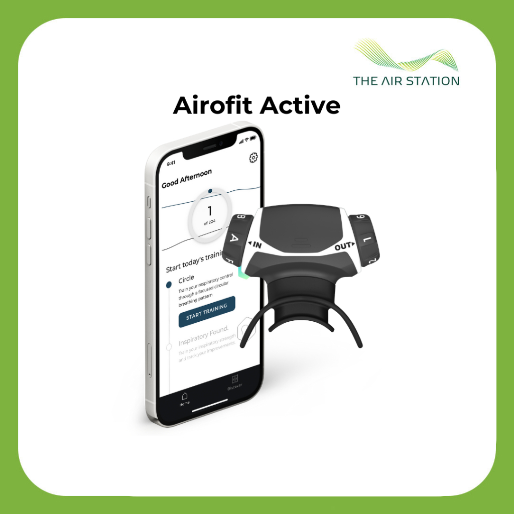 Airofit Active White (Smart Breathing System) + App to guide your ...