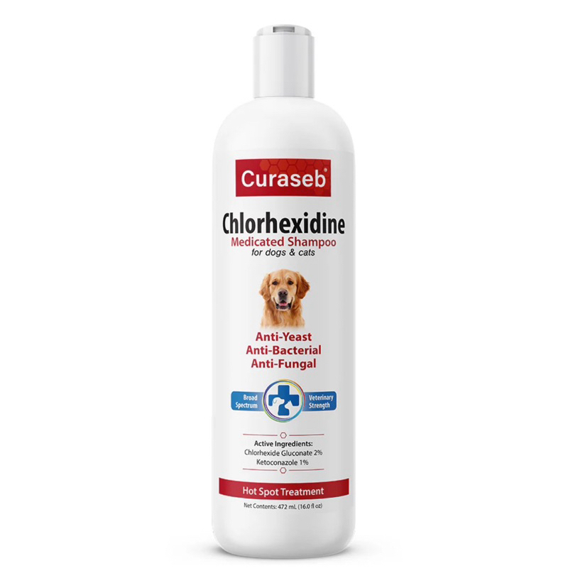 Curaseb Antifungal & Antibacterial Chlorhexidine Shampoo - Bexley Labs ...