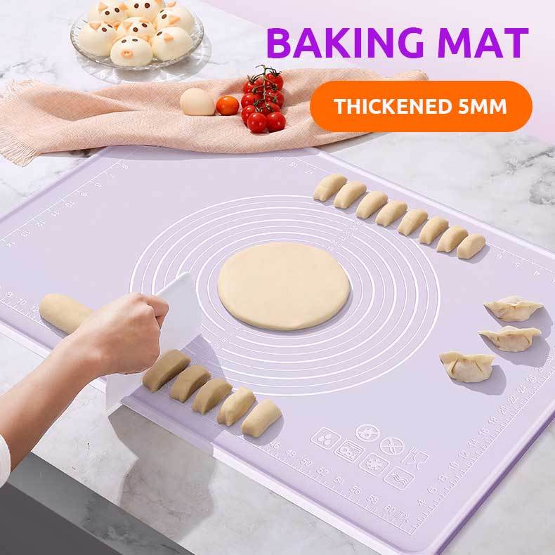 （SG Stock）EmmAmy Thickened 5mm Silicone baking mat Kneading pad ...