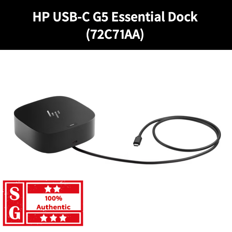 HP USB-C G5 Essential Dock 72C71AA --- HP Laptop Docking Station HP G5 ...