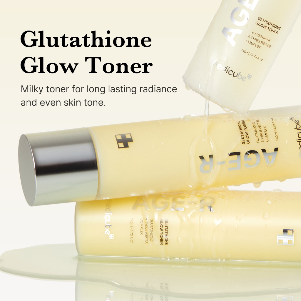 [medicube official] Age-R Glutathione Glow Milky Toner 140ml - Double ...