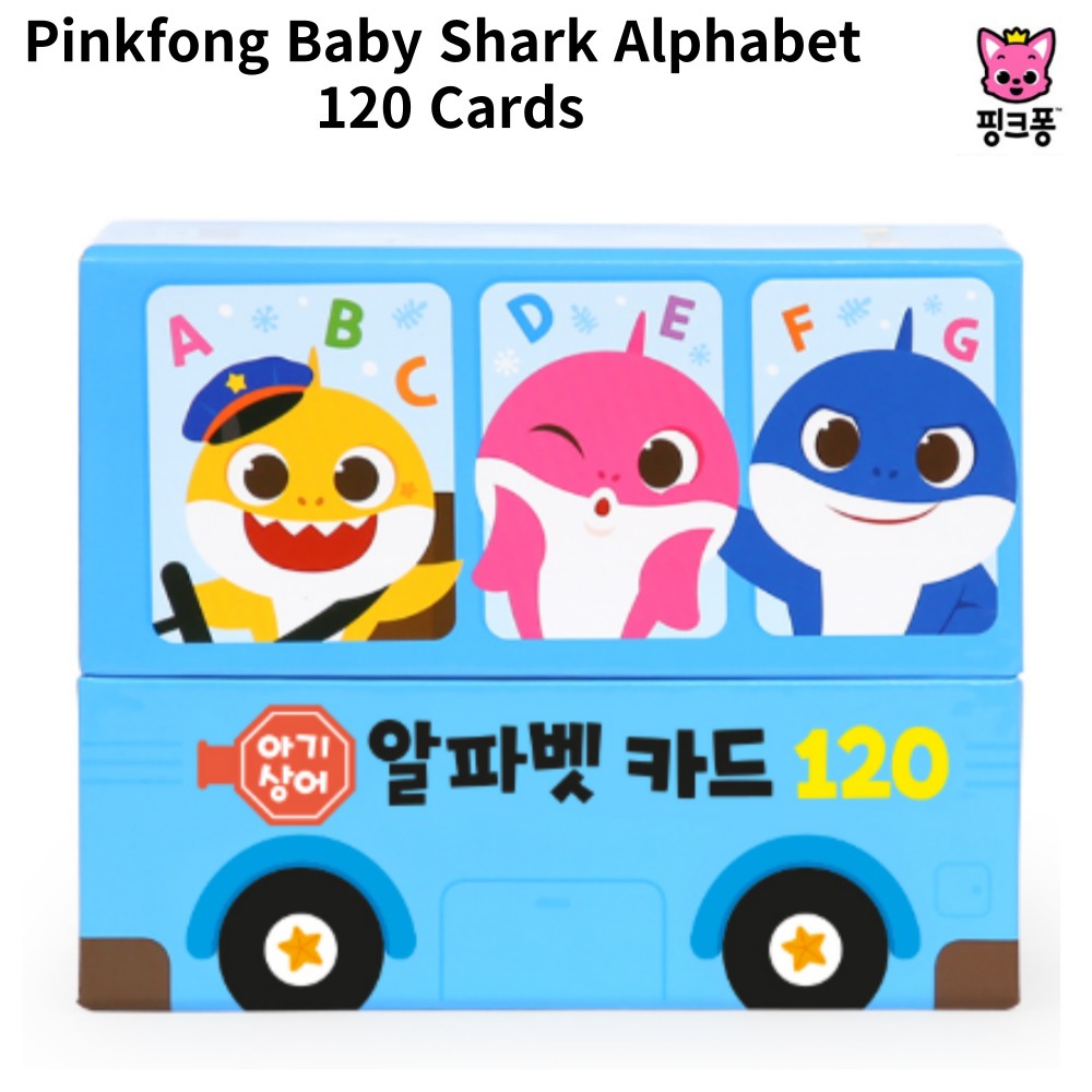 PINKFONG Baby Shark Alphabet 120 Cards, Kids Children, Early Learning ...