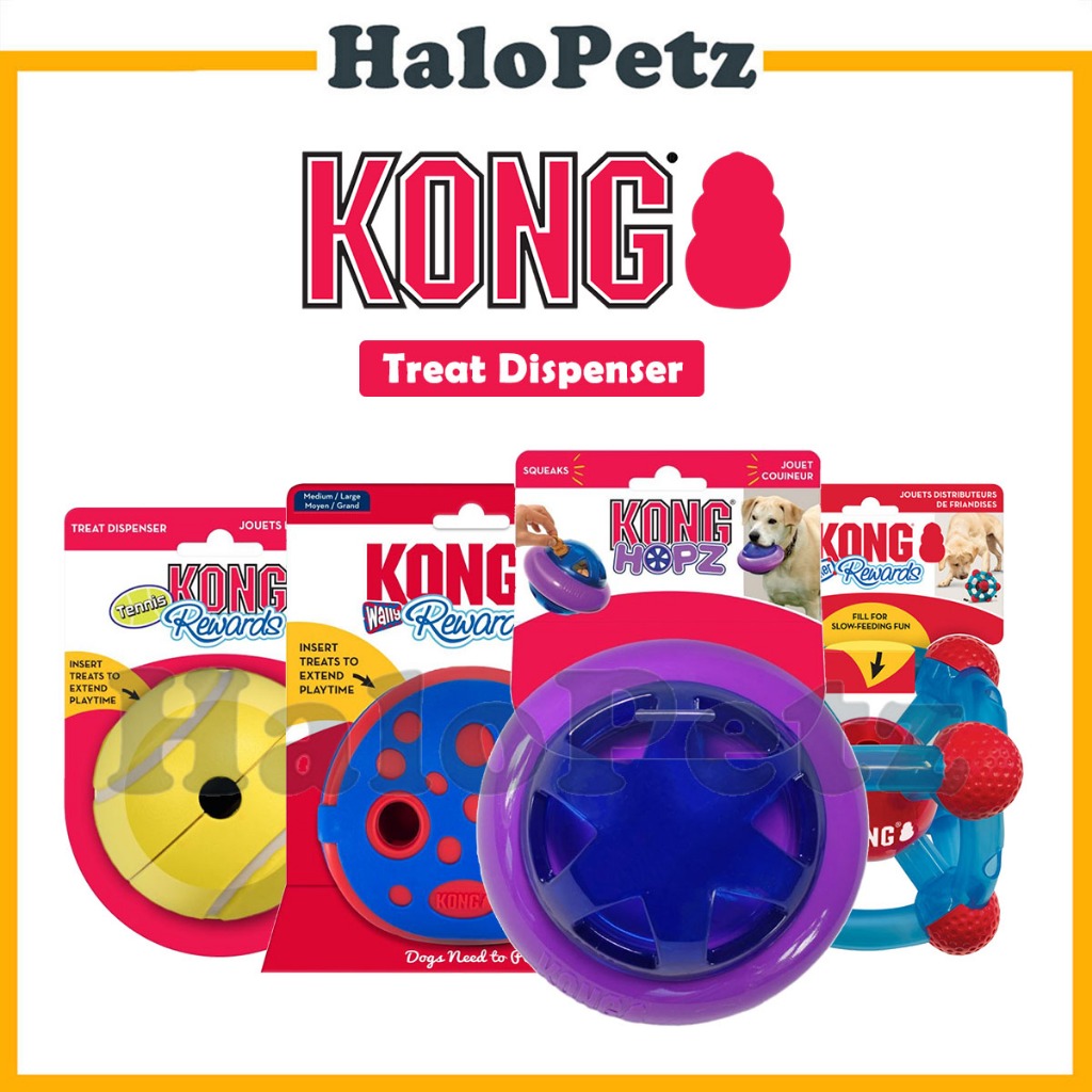 Kong Interactive Treat Dispenser Dog Toy | Rewards | Replay | Gyro ...