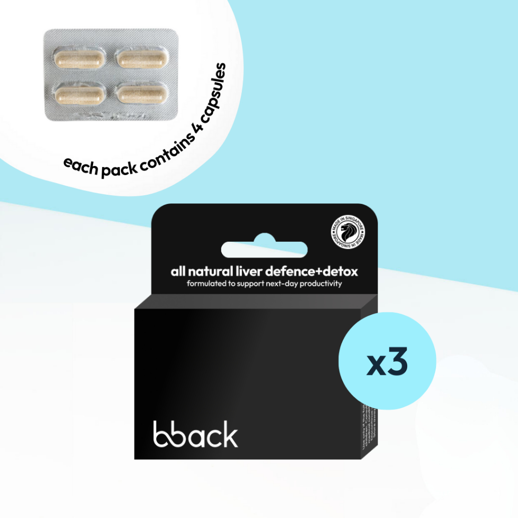 Bback Hangover Relief Mini Pack Bundle | Alcohol Detox | 4s x 3 Box ...