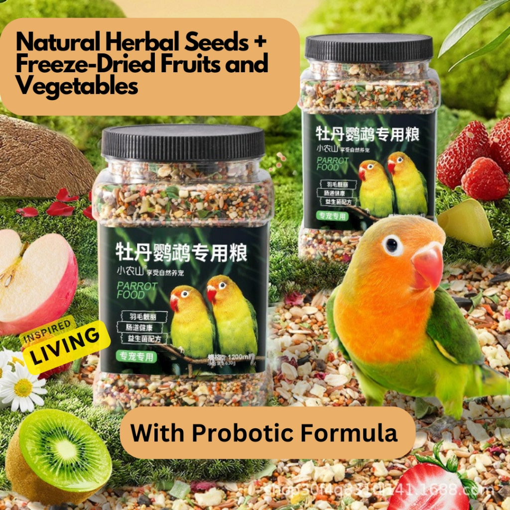 Bird Food Parrot Food Premium Probiotics | Seeds Fruits & Vegetables ...