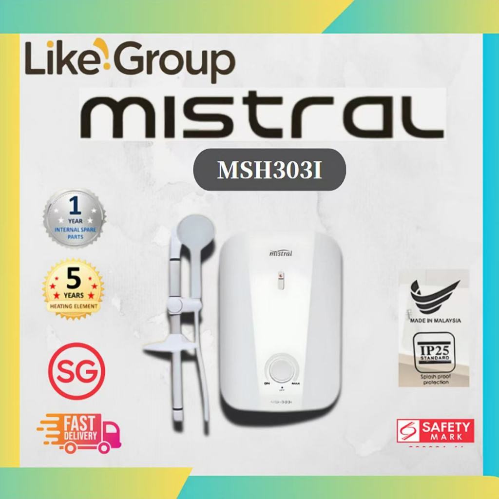 MISTRAL Instant Shower Heater / Water Heater [MSH303I] [MSH606]/5 years ...