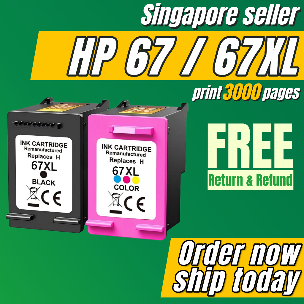 HP 67 HP 67XL HP67XXL HP67 HP67XL Compatible Ink Cartridge HP 2700 2723 ...