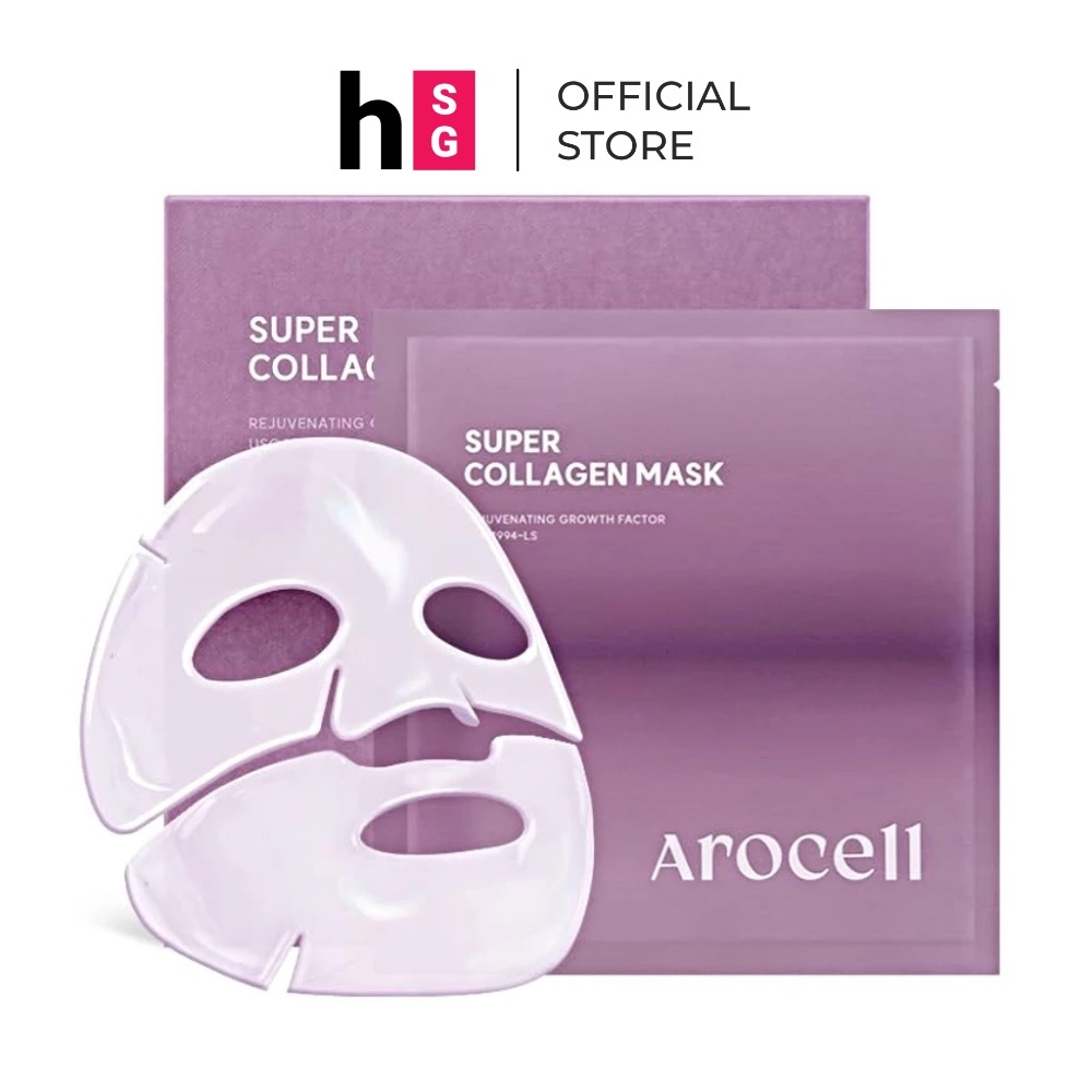 AROCELL Super Collagen Mask - 43g x 4pcs | Shopee Singapore